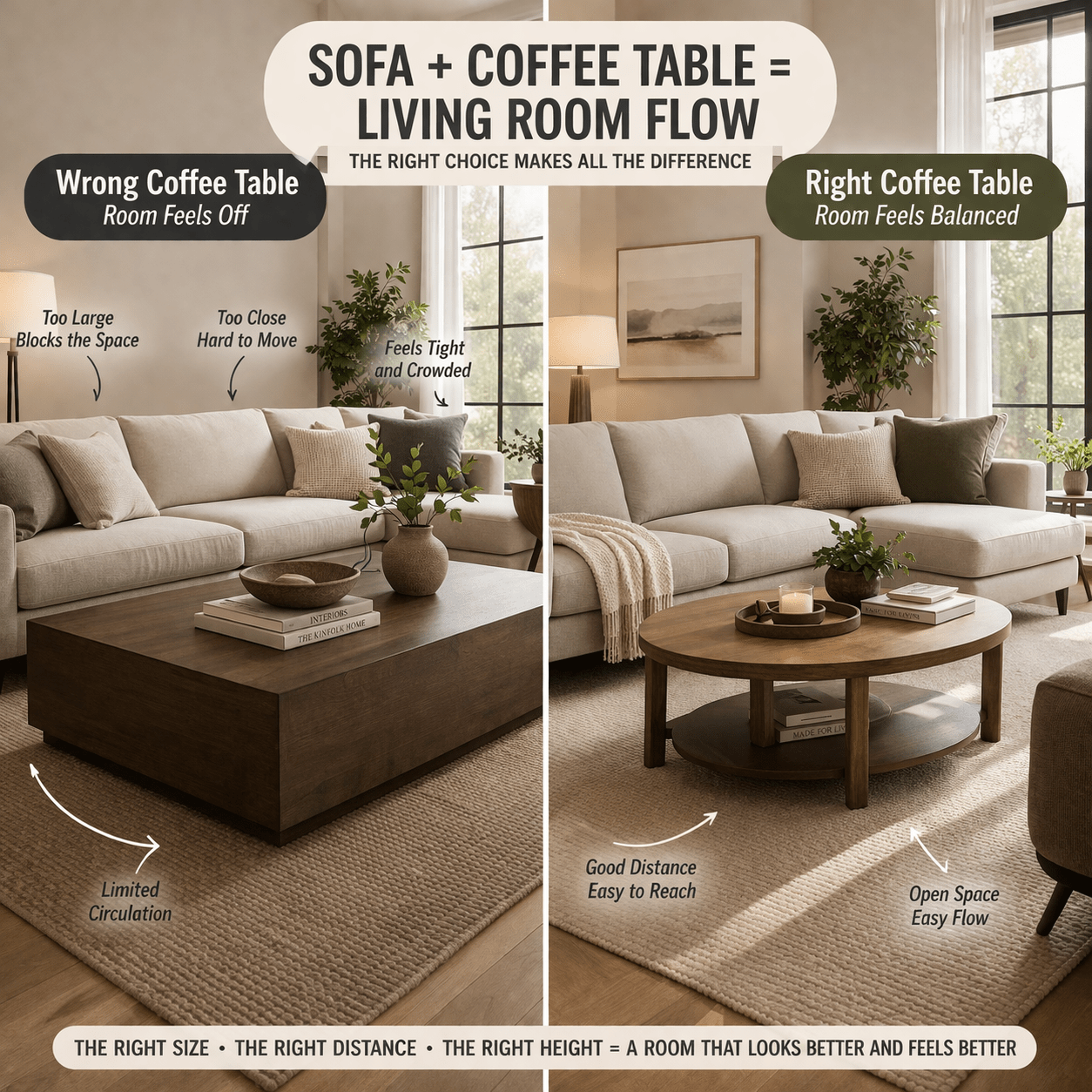 How to Choose the Right Coffee Table for Your Sofa and Living Room – Androf