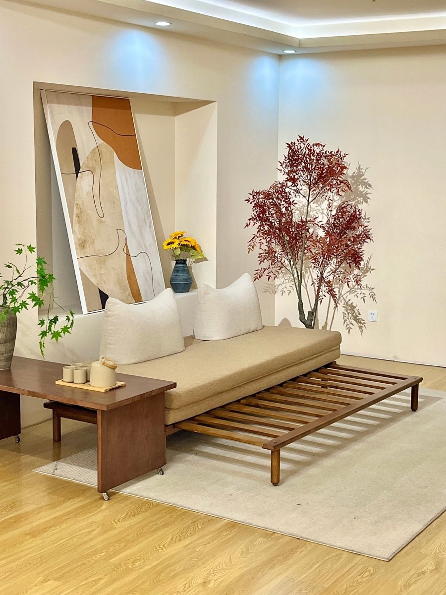 Androf – Modular Sofa Bed with Pull-Out Extension and Coffee Table